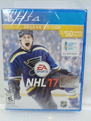 NHL 17 Deluxe Edition Sony PlayStation 4 Hockey Video Game PS4 2016 ...