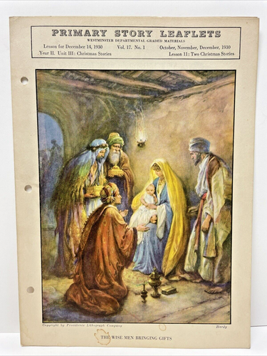 Beginners Story Leaflets Westminster Graded Materials 1930 Vol 17, 1 ...