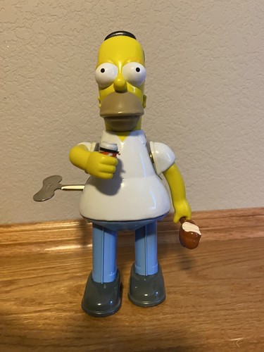 Homer Simpson Tin Action Toy The Simpsons Wind Up with Beer Can | eBay