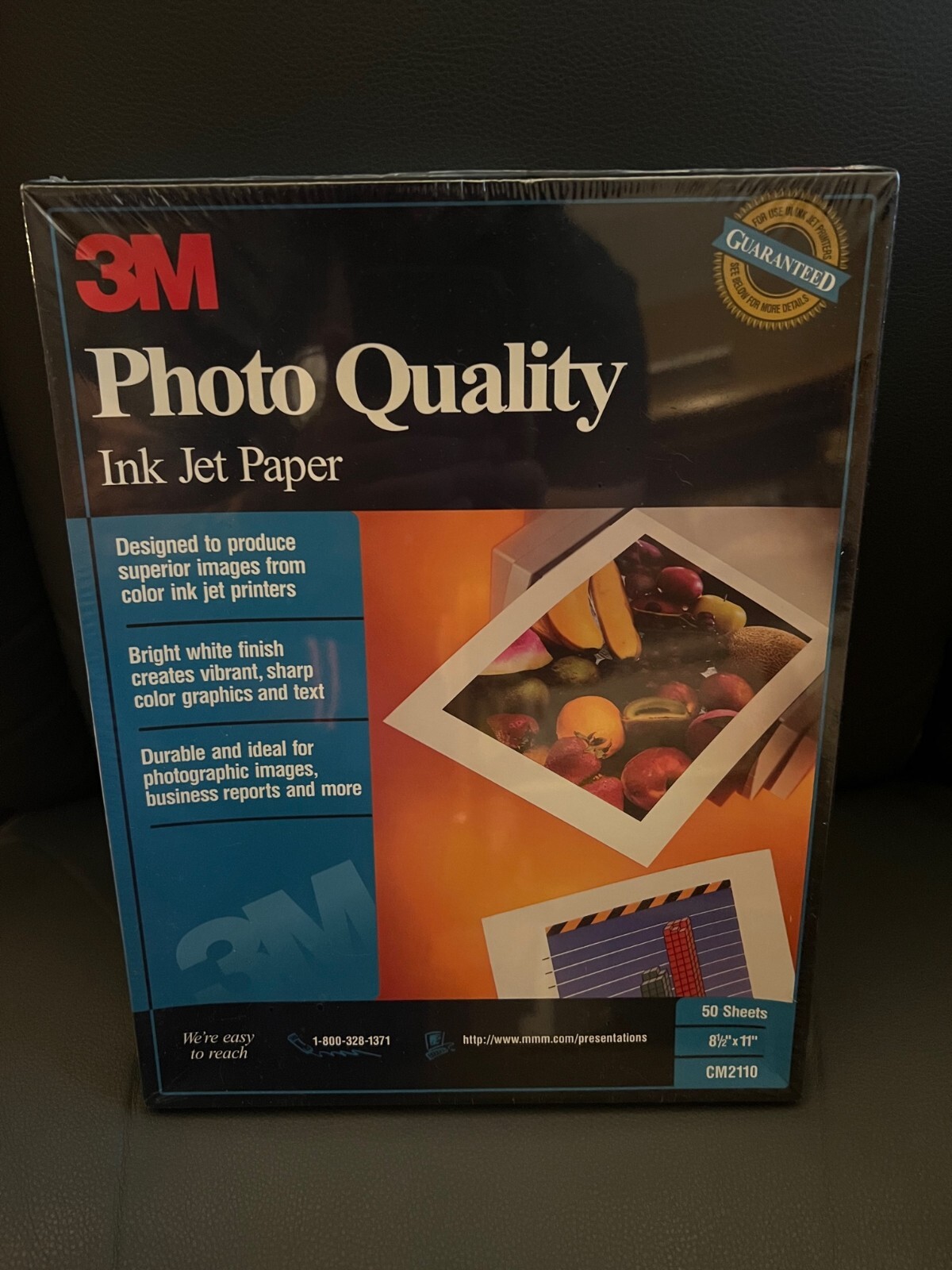 3M Photo Quality Ink jet Paper CM2110 8.5"x11" New Sealed 50 Sheets | eBay