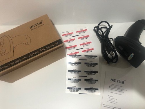 Netum CCD barcode scanner, USED, NT-1228BC, Black | eBay