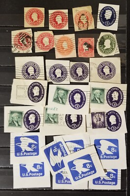 US Cut Square Used Stamp Lot Unchecked BOB Back of Book z4186 | eBay