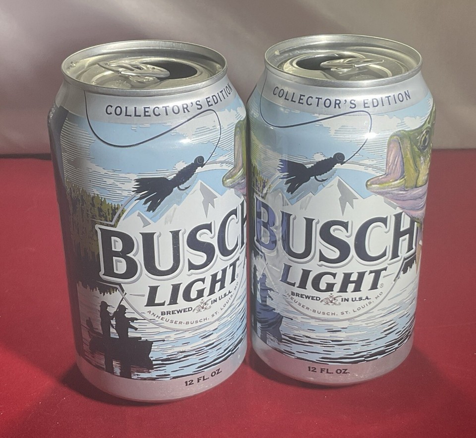 2 Busch Light Beer Cans Collector’s Edition WHITE CRAPPIE 2024 EMPTY ...