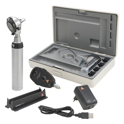 Combined diagnostic set HEINE BETA 400 LED with rechargeable handle USB ...