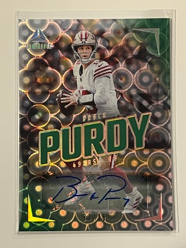 2024 Luminance SF 49ers Brock Purdy Auto #62 - SP Green Scope Signed #d ...