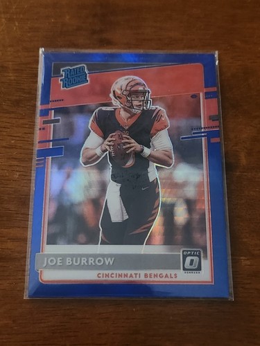 2020 Panini Optic Rated Rookies Joe Burrow #151 Blue Hyper Prizm CRISPY ...