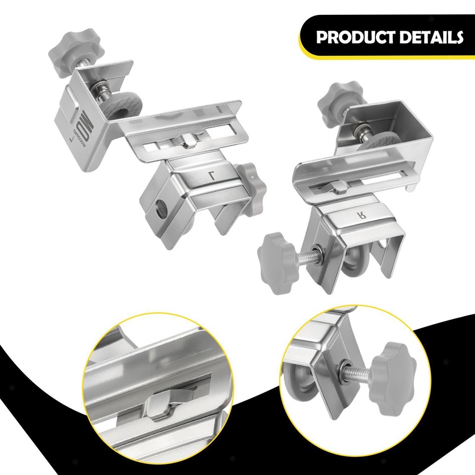 Drawer Front Installation Clamps Set Stainless Steel Panel Fixing Clips ...