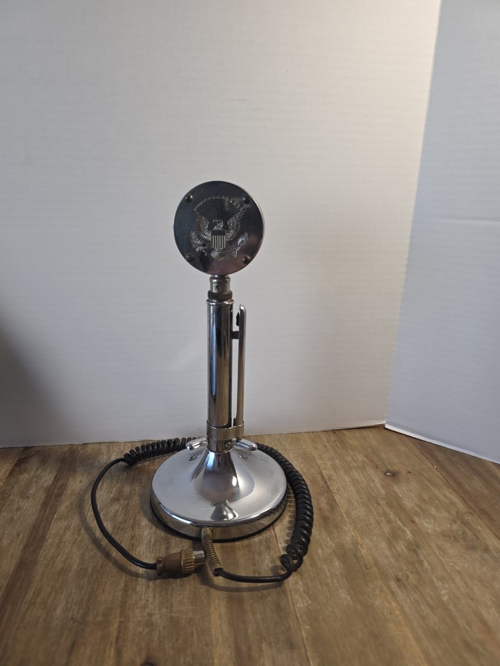 Vintage Astatic Radio silver eagle Microphone | eBay