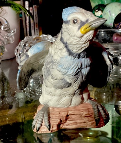 Boehm Porcelain Baby Blue Jay Third Generation #40243 Made in Trenton ...