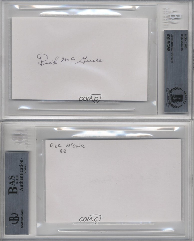 BAS Authenticated Dick McGuire BGS Authentic Auto HOF 4f5 | eBay UK