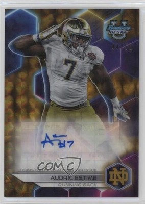 2023 Bowman U Best of Gold Geometric Refractor /50 Audric Estime #BOA ...