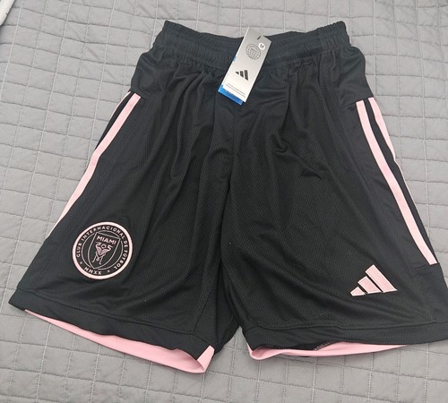 Adidas Inter Miami IMCF MLS Black/Pink Soccer Shorts Size Men's Medium ...