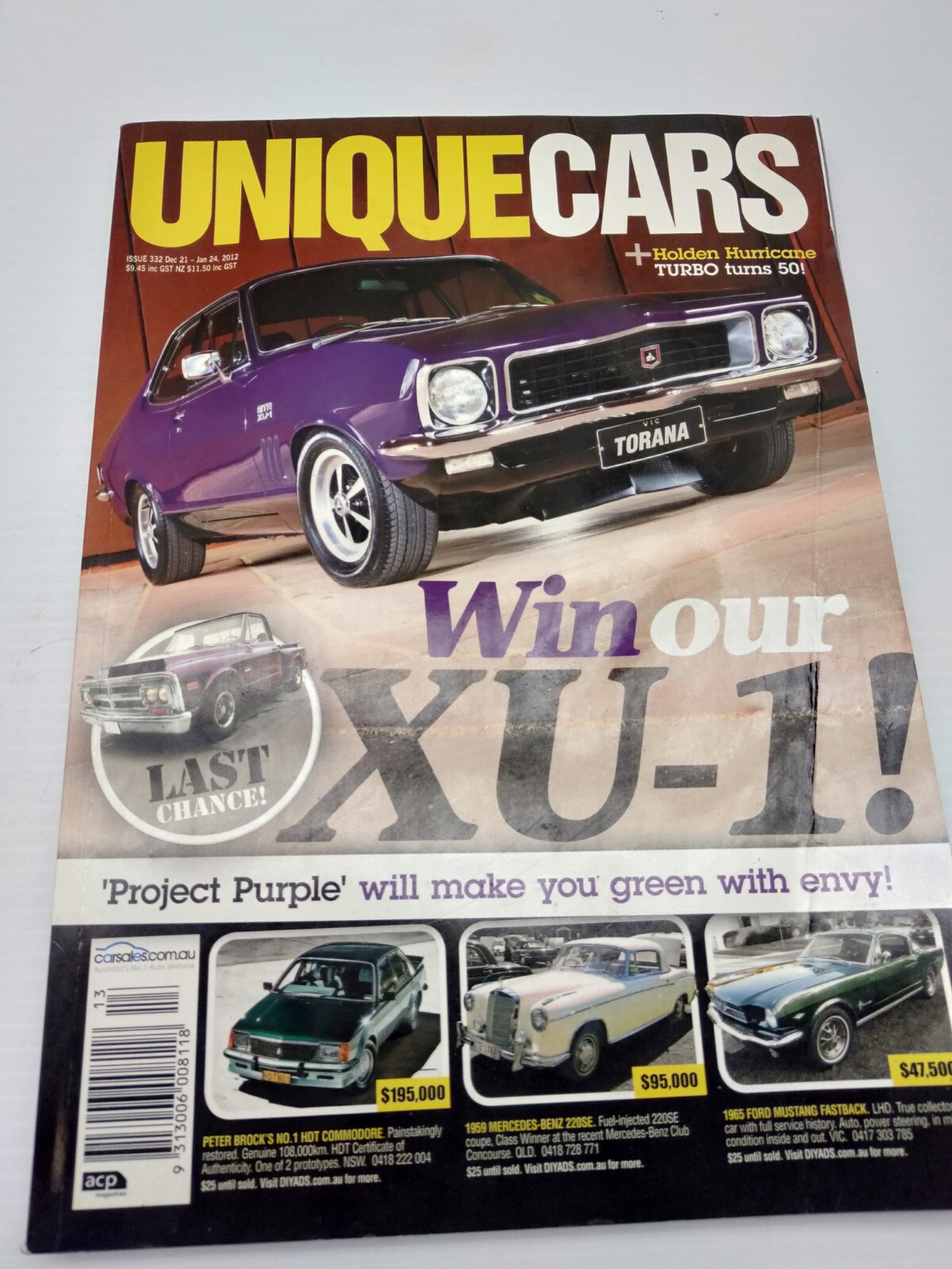 Unique Cars Magazines Australia illustrated sales of classic Aussie ...