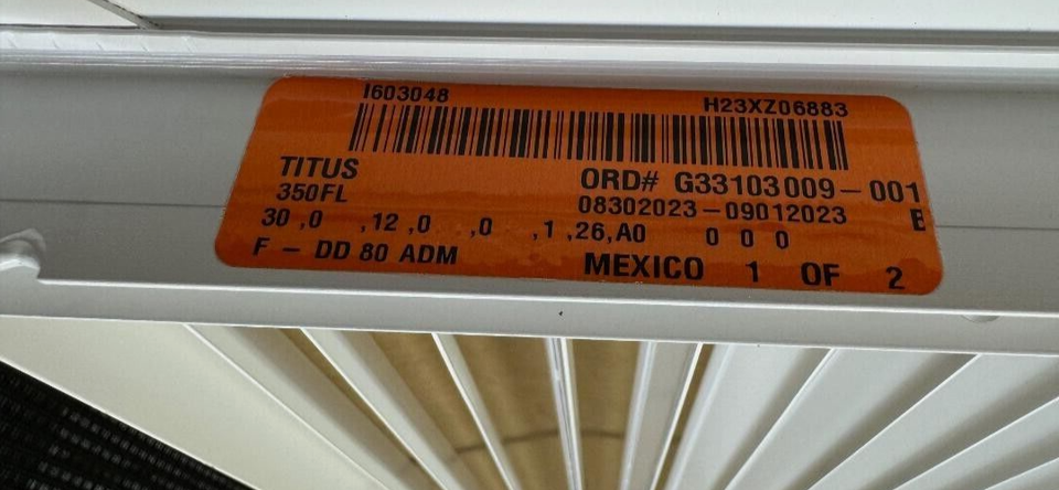 TITUS 350FL Aluminum Louvered Return Grille 30" X 12" New In Box | eBay