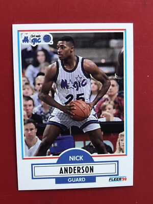 1990-91 Fleer Nick Anderson #132 Rookie RC | eBay