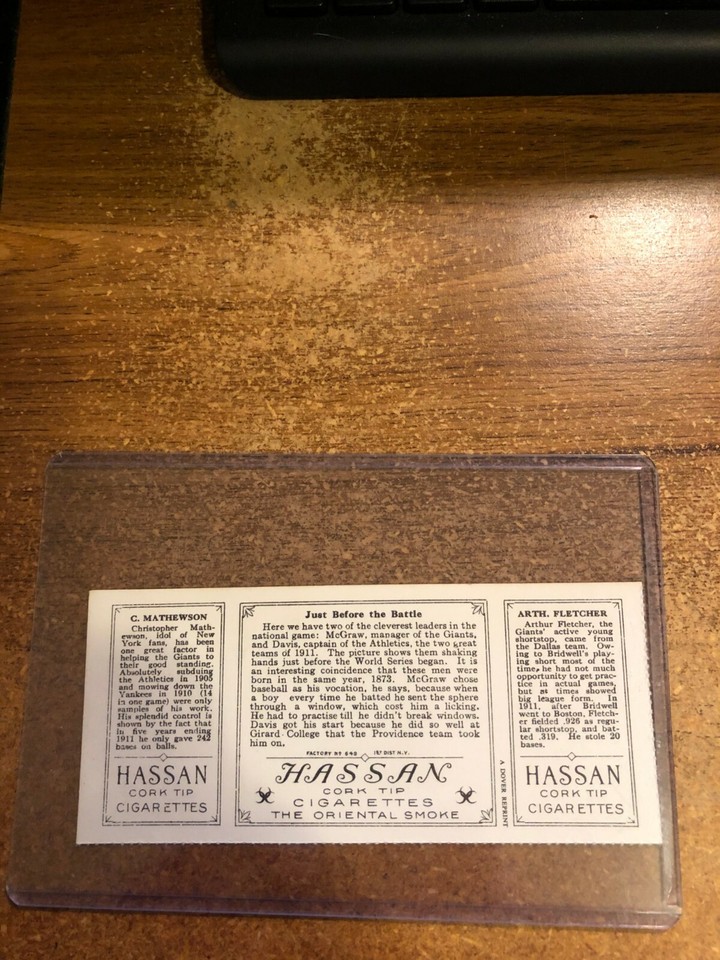 1977 Dover Publications Reprint T-202 Tripleheaders Mathewson/McGraw ...