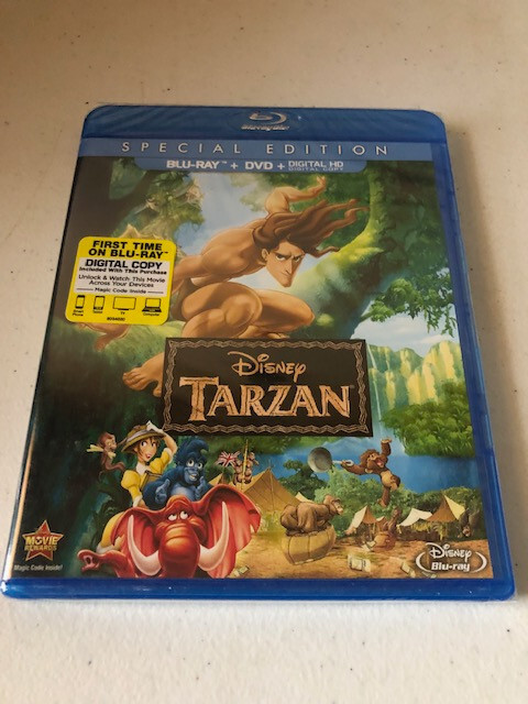 Disney Tarzan Special Edition Blu-Ray DVD Digital 1999 New SEALED ...
