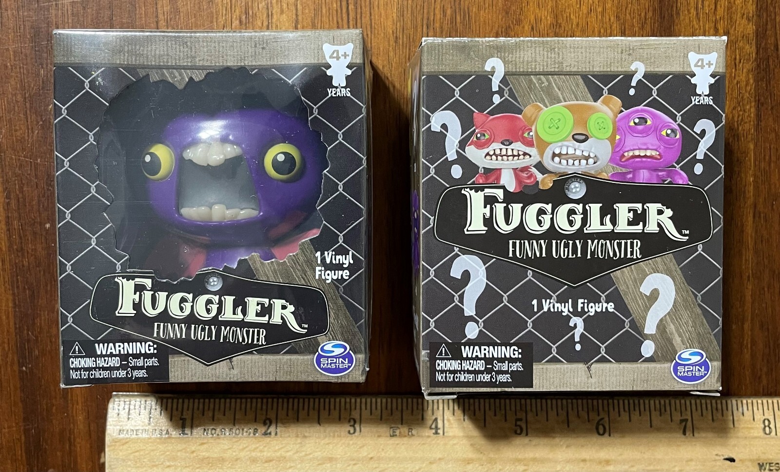 Lot 2 Fuggler mini vinyl figures one box sealed other open toys ...