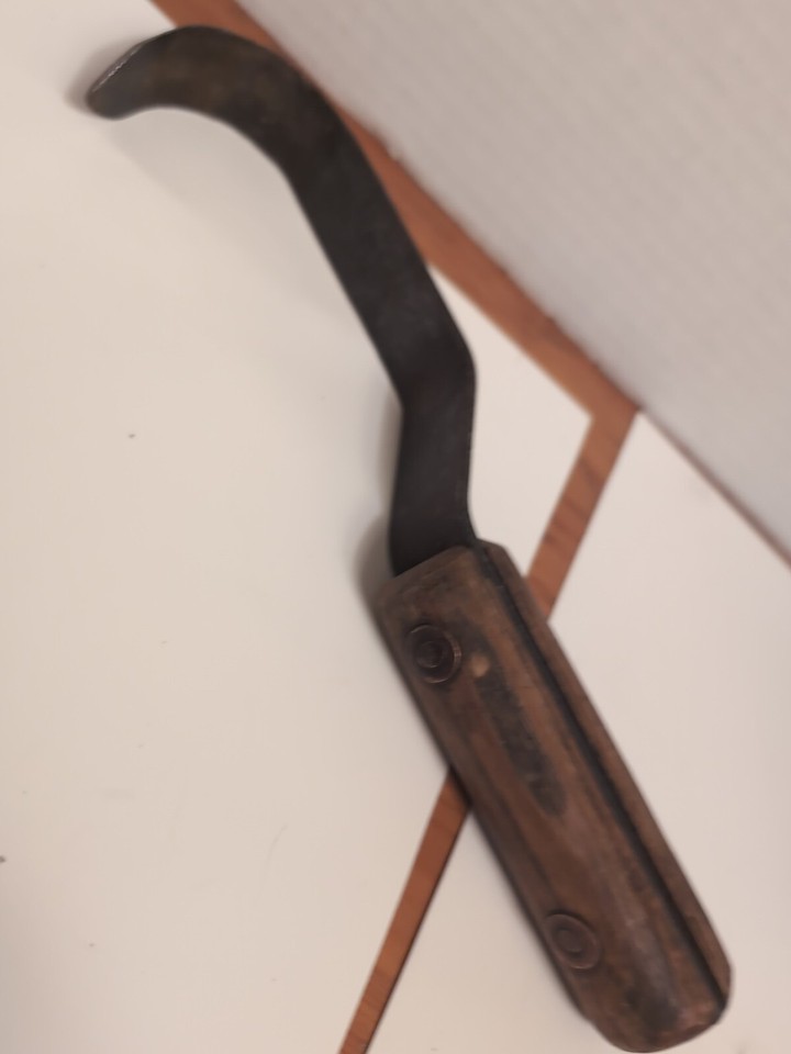 Antique-Rustic-Primitive Corn Sickle Scyth Wood Handle Farm Hand ...