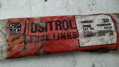 S&C POSITROL FUSE LINK CAT NO 64020 LENGTH 23” 20AMP | eBay