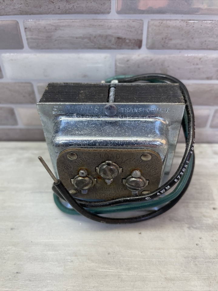 596 Edwards Signaling Transformer 120Vac Pri, Secondary 6v 12v 18v ...