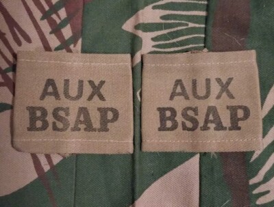 Original Rhodesian BSAP Auxiliary Slip On Rank Insignia | eBay