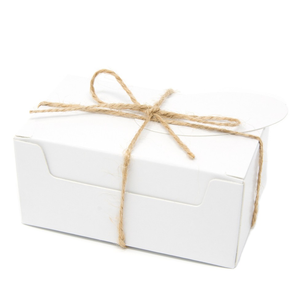GIFT BOXES Small Rect ECO KRAFT Natural Christmas Favour | Includes ...