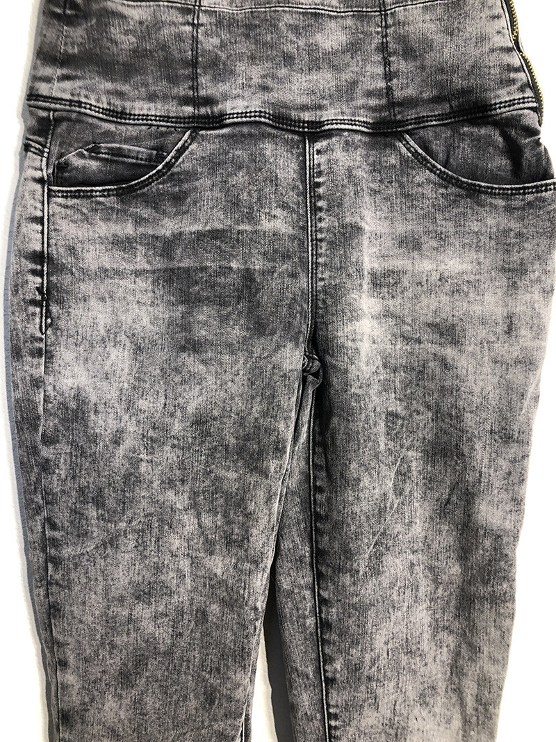 David Vered Super High Narrow Waist Jeans, Gray Washed, Women's Size 5/ ...