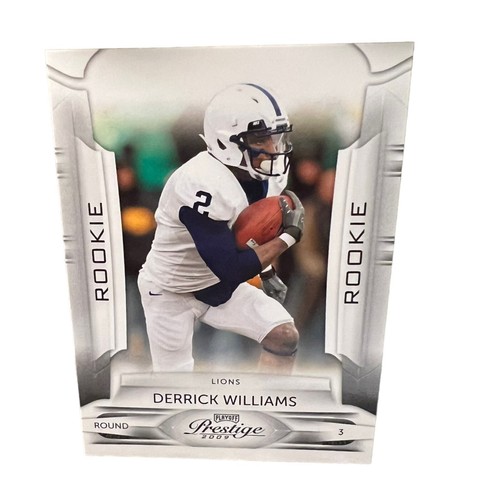 09 Playoff Prestige Football Trading Card #134 Derrick Williams Detroit ...
