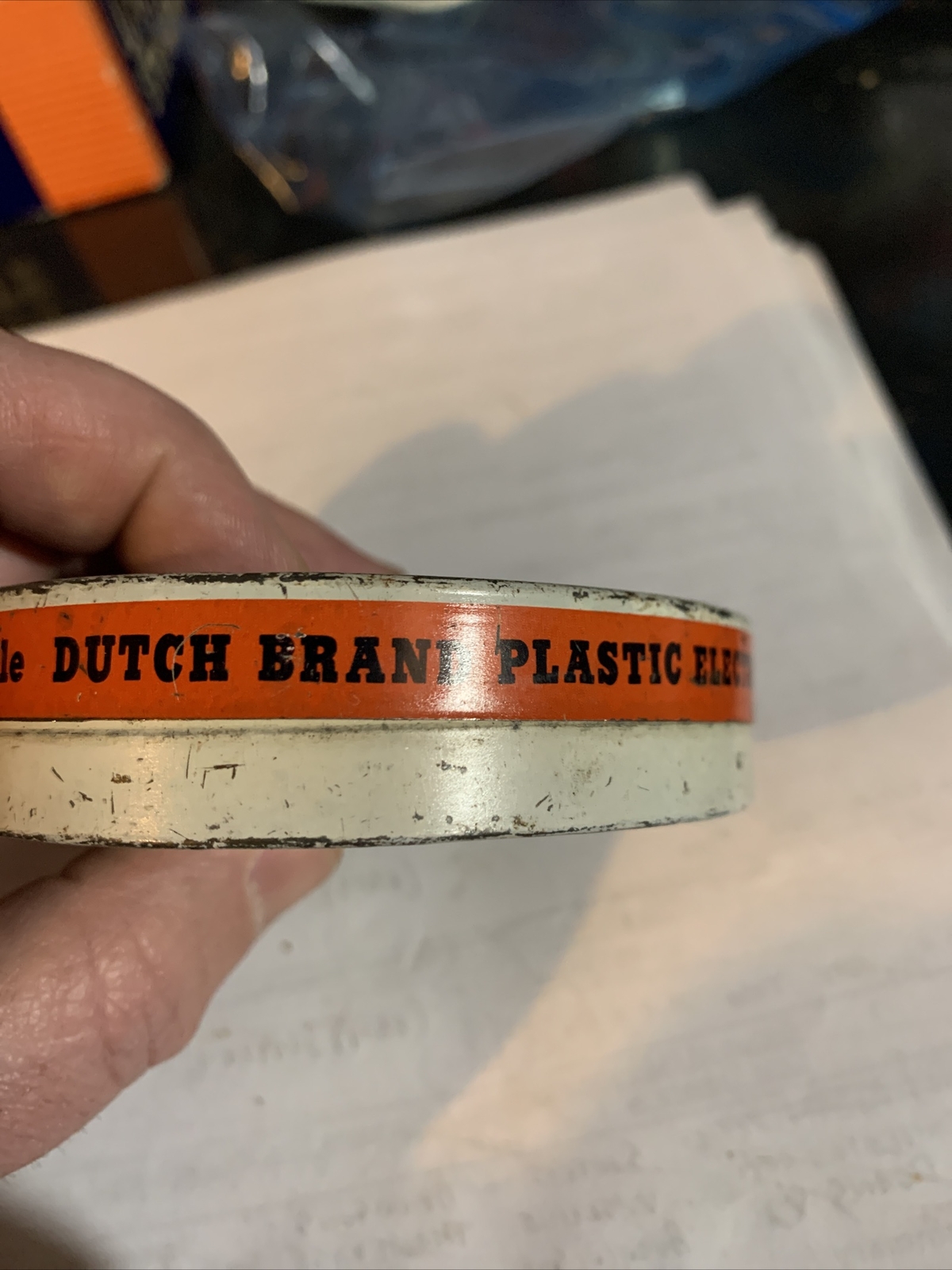 Dutch Brand Electrical Tape Tin 166 Plastic Litho W/ Tape Johns ...