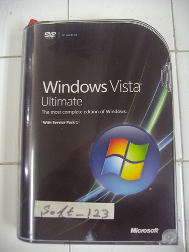 Microsoft Windows Vista Ultimate w/SP1 Full 32 Bit & 64 Bit DVDs=NEW ...