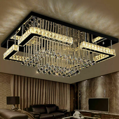 Remote Control Led Crystal Ceiling Mood Light | Shelly Lighting
