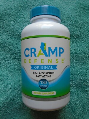 "CRAMP DEFENSE" Fast Acting...180 Capsules... Brand NEW & Factory ...