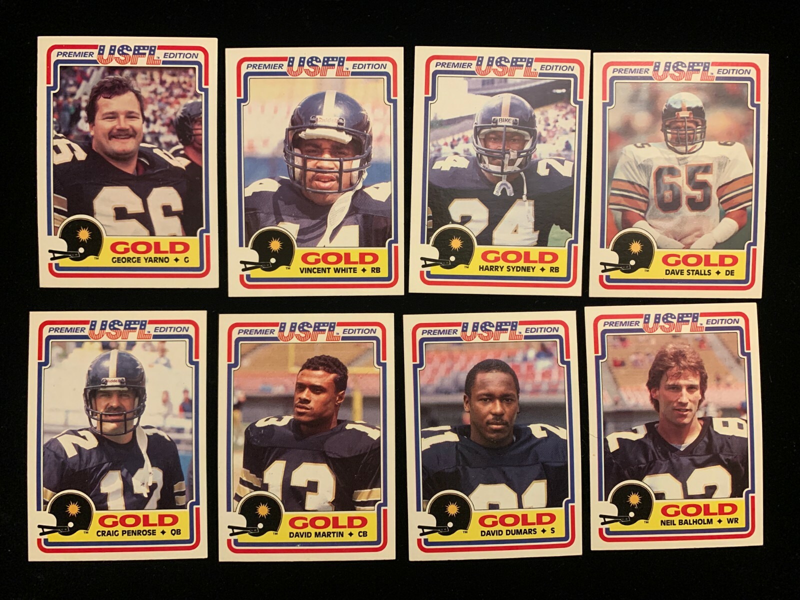 1984 Topps USFL Football DENVER GOLD singles - choose from list - Nrmt+ ...