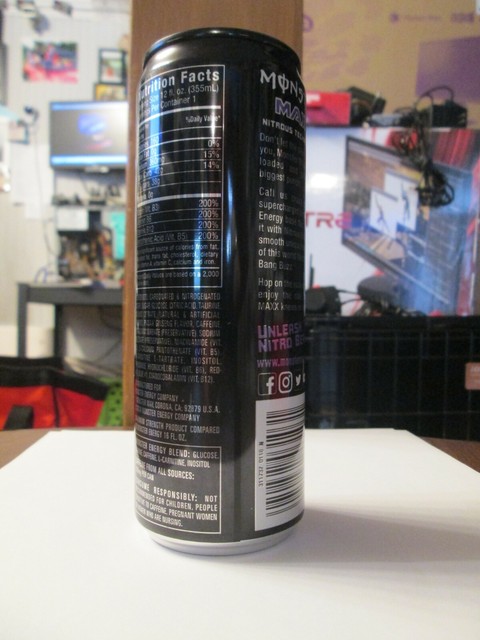 Monster Energy Drink Maxx Eclipse MAXIMUM Strength Full 12oz Can. for ...
