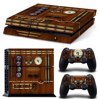 PS4 Playstation 4 Console Skin Decal Sticker Old Wood Clock Custom ...