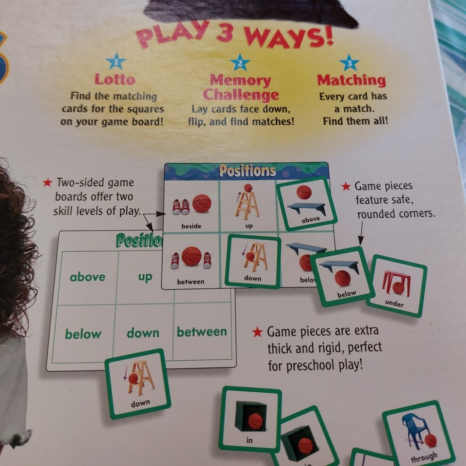 Trend POSITIONS Match Me Game T-58104 Lotto Memory Matching 1997 ...