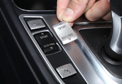 For BMW 1 2 Series 2015-2019 Silver Alloy Middle Console Button Sticker ...