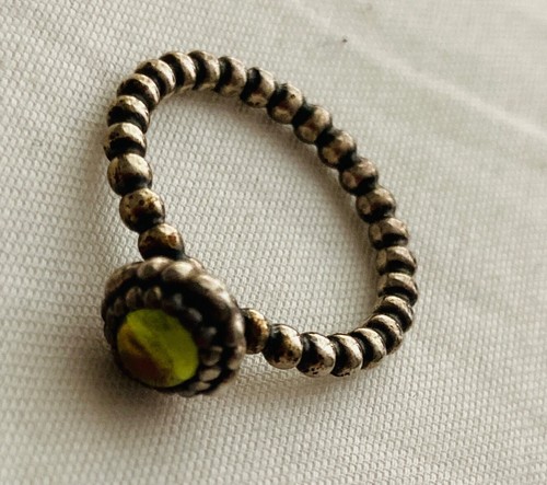 Pandora August Green Peridot Birthday Bloom Ring #190854PE Size 54 ...