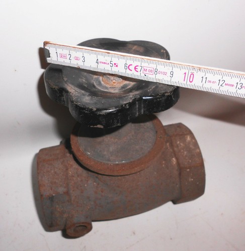 Altes Absperrventil Absperrhahn Ø ca. 5,6 cm Hahn Deko Sperrhahn ...