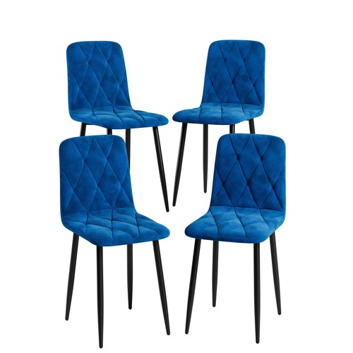 Dining Chairs Set of 4,Modern Kitchen Dining Room Chairs,Velvet Dining ...