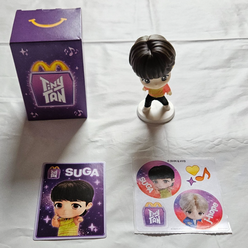 Suga Tiny Tan McDonald's Happy Meal Toy With Stickers Sep 2025 | eBay