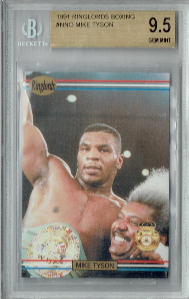 BGS 9.5 Mike Tyson 1991 Ringlords Boxing No Sample Stamp Rookie Card | eBay