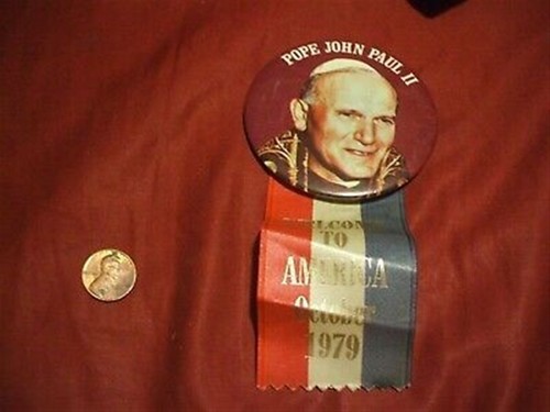 POPE JOHN PAUL II Pin - WELCOME TO AMERICA OCTOBER 1979 | eBay