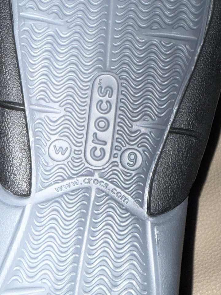 Crocs W9 Swiftwater Mesh Sandal Black/Slate Grey NWT | eBay