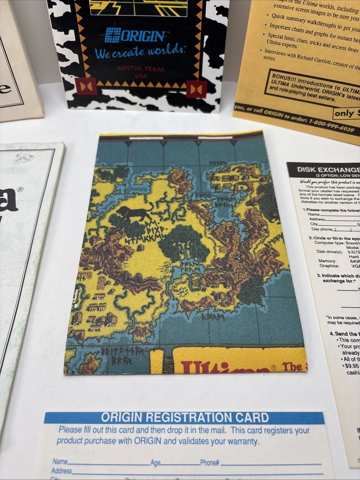 Ultima The Second Trilogy (IV-V-VI) 1990 PC – Big Box – Complete 3.5 ...