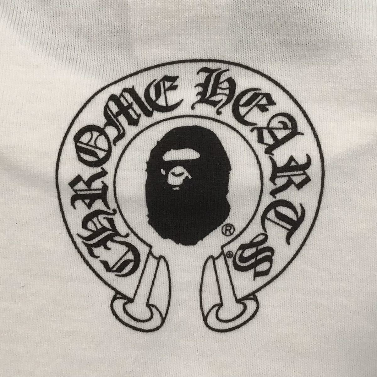 BAPE × Chrome Hearts baby milo T-shirt White A Bathing Ape BAPE × Chrome Hearts baby milo T-shirt White A Bathing Ape