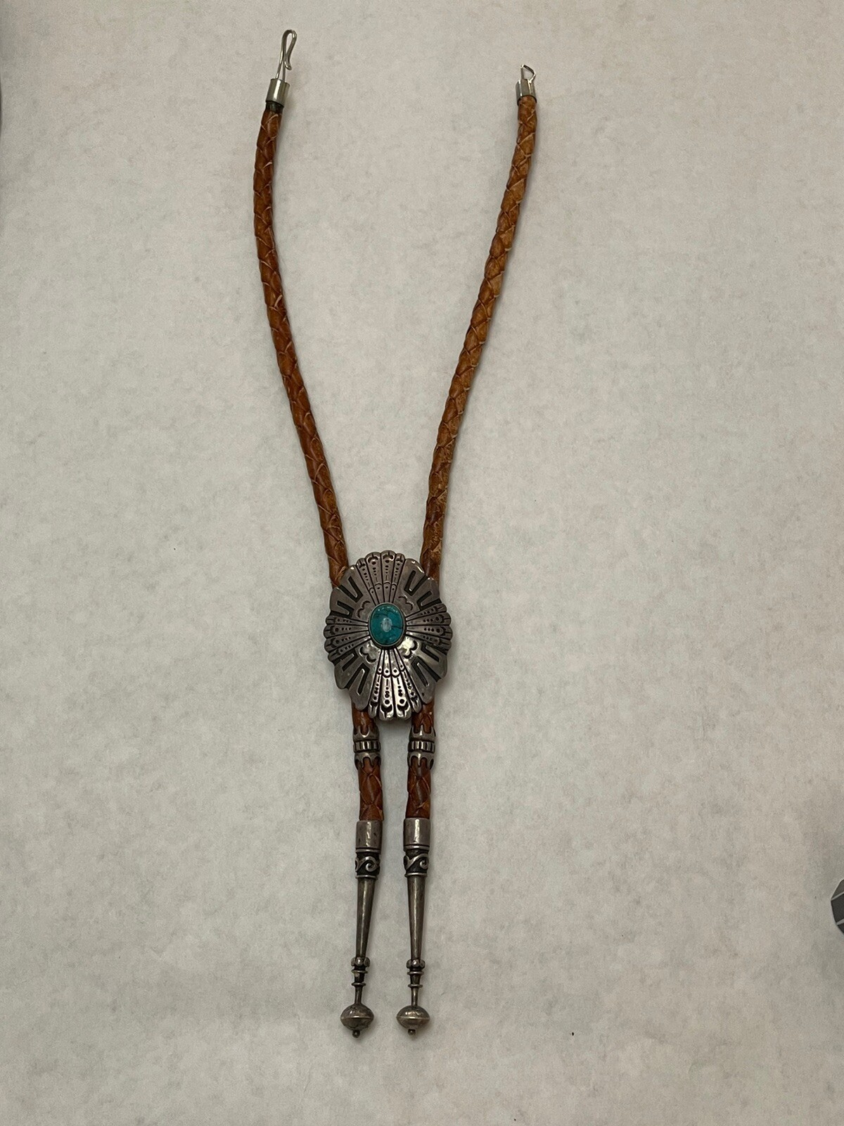 Vintage Thomas Singer Large Turquoise Sterling Silver… - Gem