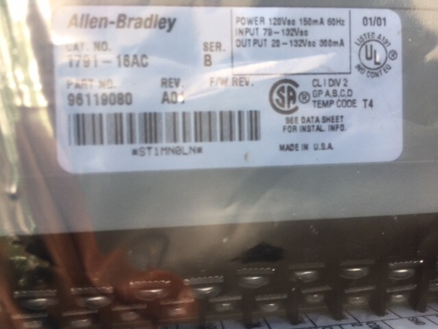 Allen-Bradley 1791-16AC Series B Block 16 I/O Module *GREAT COND*AWESOME PRICE! | eBay