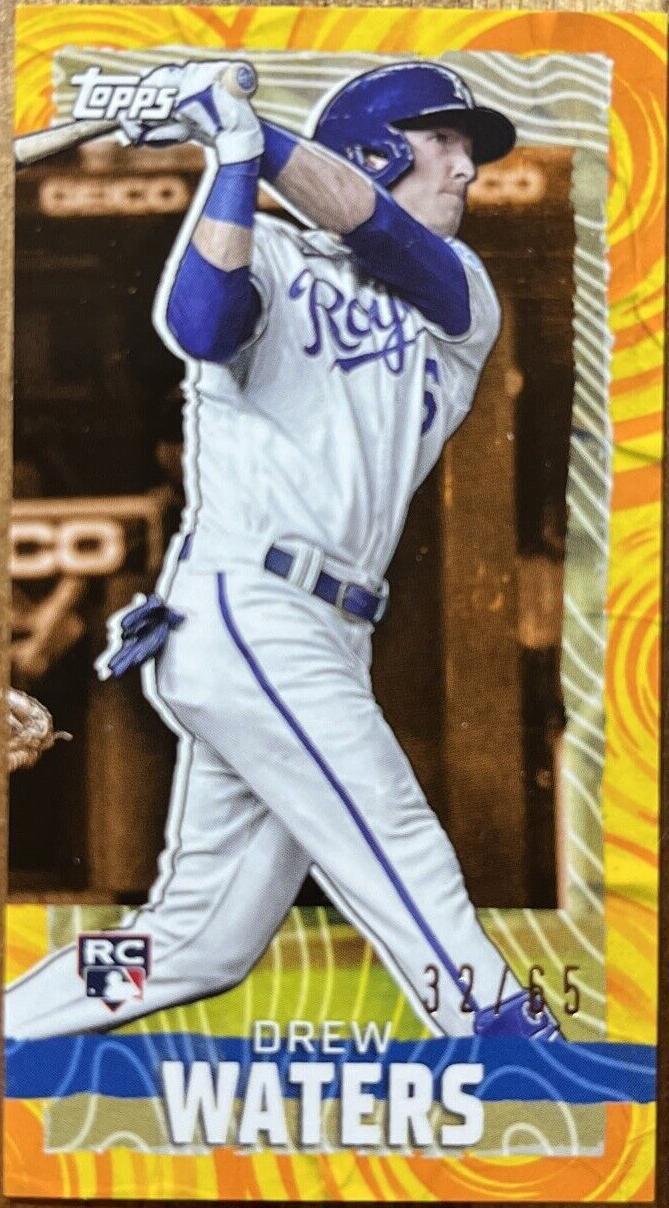 2023 Topps Rip - Mini Drew Waters #MRIP-DW Orange Yellow Ripples /65 ...